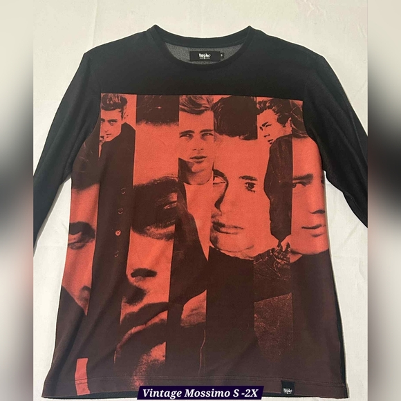 Mossimo Supply Co. | Tops | Vintage Mossimo James Dean Faces Long ...